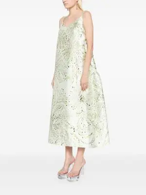 SAIID KOBEISY Printed Mikado Dress