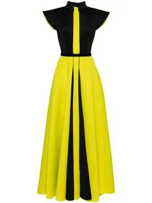 SAIID KOBEISY Neoprene Gown - Yellow