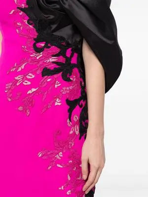 SAIID KOBEISY Crepe Mermaid Gown - Pink