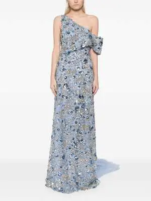 SAIID KOBEISY Off-shoulder Tulle Gown