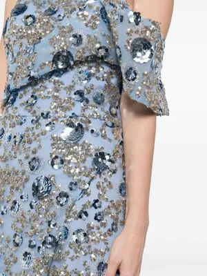SAIID KOBEISY Off-shoulder Tulle Gown