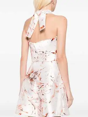 SAIID KOBEISY Printed Strapless Top