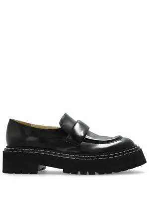 Proenza Schouler Lug-sole Leather Loafers - Black