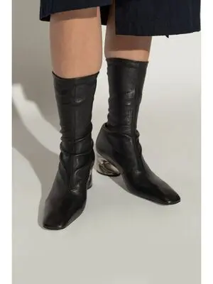 JIL SANDER 60mm Contrast-heel Ankle Boots