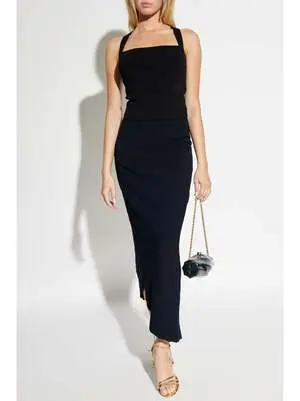 Cult Gaia Crawford Knitted Top - Black