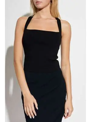 Cult Gaia Crawford Knitted Top - Black