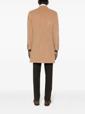 Canali Notched-lapel Camel Hair Coat