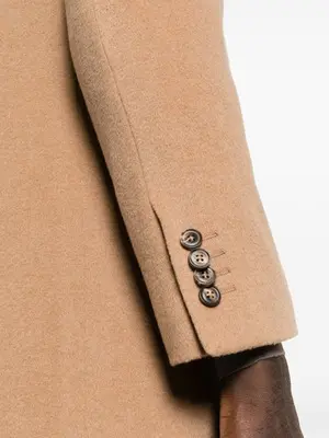 Canali Notched-lapel Camel Hair Coat
