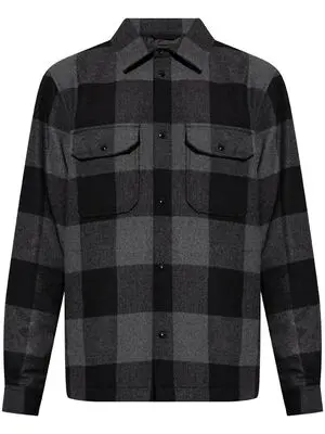 Woolrich Check-pattern Wool Shirt - Grey