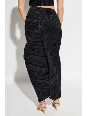 Cult Gaia Sonoma Draped Skirt - Black