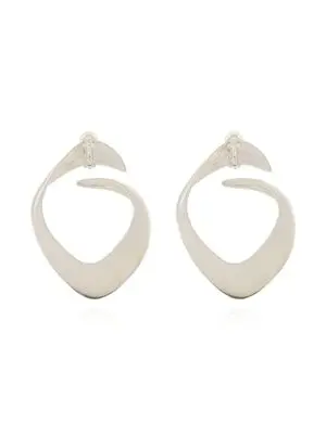 Cult Gaia Lola Brass Clip-on Earrings - Silver