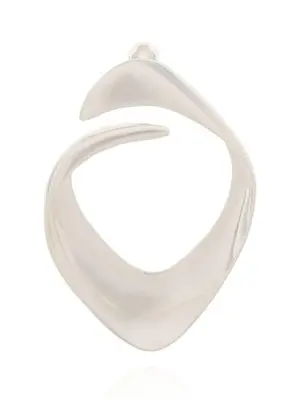 Cult Gaia Lola Brass Clip-on Earrings - Silver