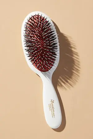 CREATIVE PRO HAIR TOOLS Classic Petite Mixed Bristle Hair Brush - White