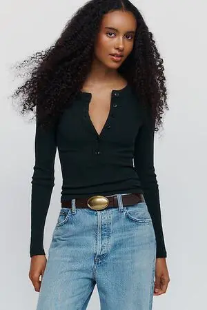 Citizens Of Humanity Varra Henley Top - Juniper