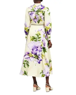 HOBBS LONDON Hidcote Floral Print Midi Dress