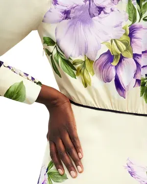 HOBBS LONDON Hidcote Floral Print Midi Dress