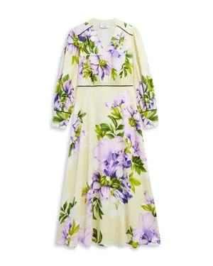 HOBBS LONDON Hidcote Floral Print Midi Dress