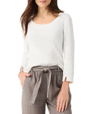 NIC+ZOE Waffle Stitch Sweater - Classic Cream