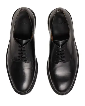 Sandro Patent Leather Derby Shoes - Black