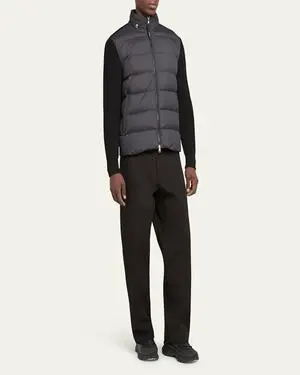 Moncler Wool Knit Padded Jacket
