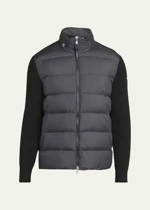 Moncler Wool Knit Padded Jacket