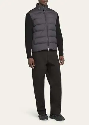 Moncler Wool Knit Padded Jacket