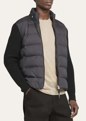 Moncler Wool Knit Padded Jacket