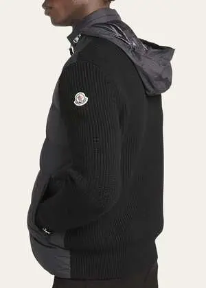 Moncler Wool Knit Padded Jacket