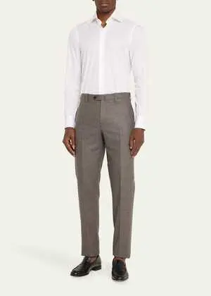 Cesare Attolini Solid Cotton Sport Shirt