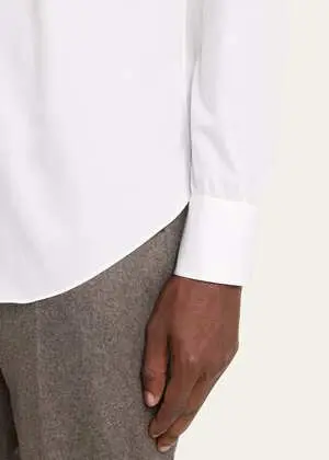 Cesare Attolini Solid Cotton Sport Shirt
