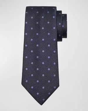 TOM FORD Polka Dot Tie - Navy