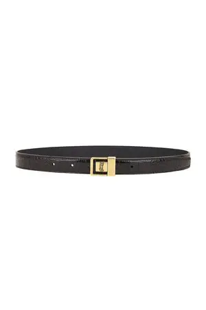 Saint Laurent La 66 Buckle Belt - Fondente