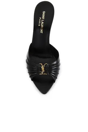 Saint Laurent Babylone Mule Sandal - Nero