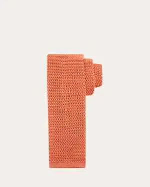 Charvet Charvet Silk Knit Tie Coral