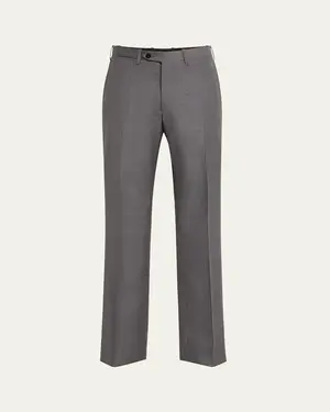 Kiton Kiton 15 Micron Wool Trousers - Gray