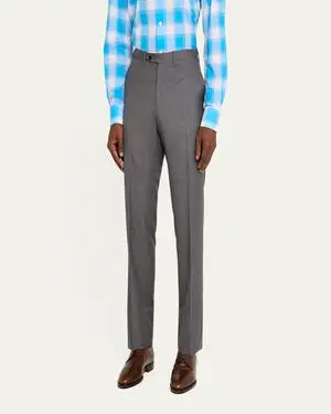 Kiton 15 Micron Wool Trousers - Gray