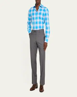 Kiton 15 Micron Wool Trousers - Gray