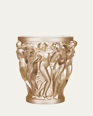 Lalique Bacchantes Vase - Gold Luster