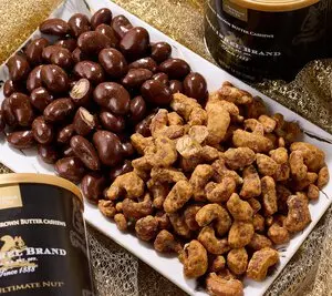 SQUIRREL BRAND Sh12/9 (2)cans Chocolate & Brown Butter Cashews - One-color