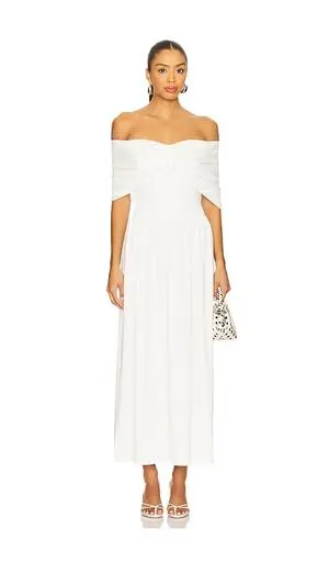 White Off Shoulder Maxi Dresses