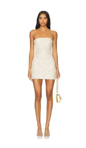 Superdown Nanea Strapless Dress - Cream Multi