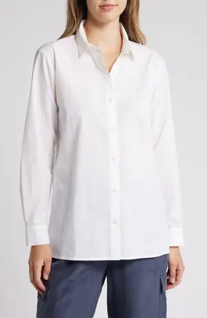 Women's Organic Cotton Button-Front Blouses