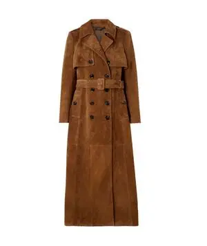 TOM FORD Belted Suede Trench Coat