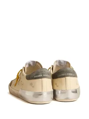 GOLDEN GOOSE Super-star Perforated Leather Sneakers - Neutrals
