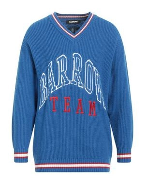 BARROW Jacquard-knit Sweater - Azure