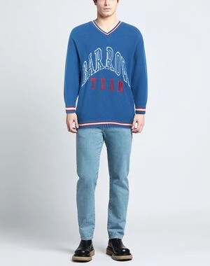 BARROW Jacquard-knit Sweater - Azure