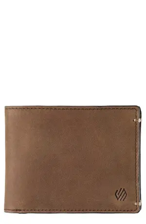 Johnston & Murphy Jackson Leather Bifold Wallet - Tan Oiled