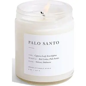 BROOKLYN CANDLE STUDIO Palo Santo Scented Jar Candle - White