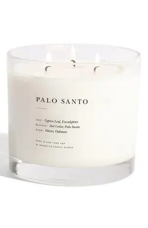 BROOKLYN CANDLE STUDIO Palo Santo Xl 3-wick Candle - White