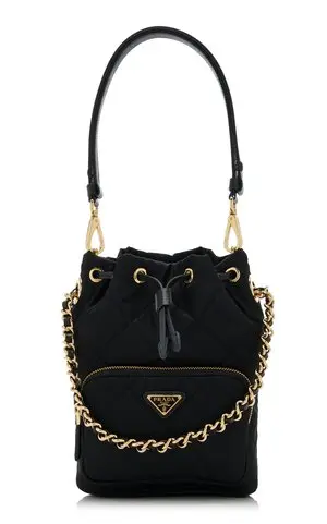 Prada Re-edition 1995 Chaîne Re-nylon Shoulder Bag - Black